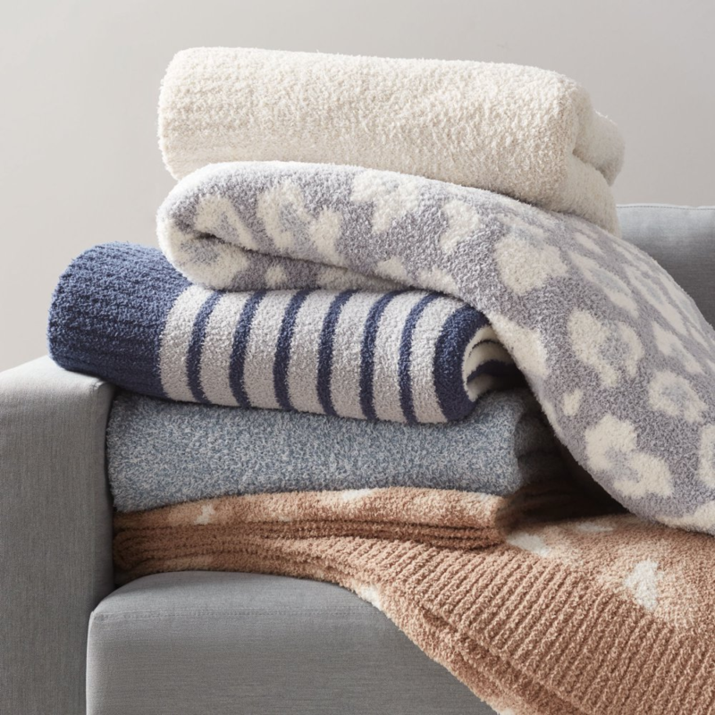 Gardens Cozy Knit Throw, 50"X72" Cream