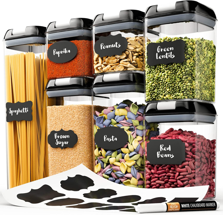 Airtight Food Storage Containers for Kitchen Pantry Organization